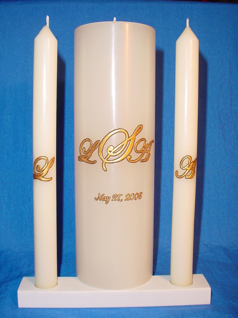 Monogrammed Unity Candle Photo Gallery
